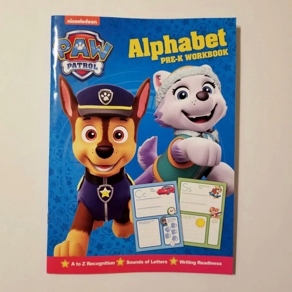 Nickelodeon | Accessories | Paw Patrol Alphabet Prek Workbook | Poshmark